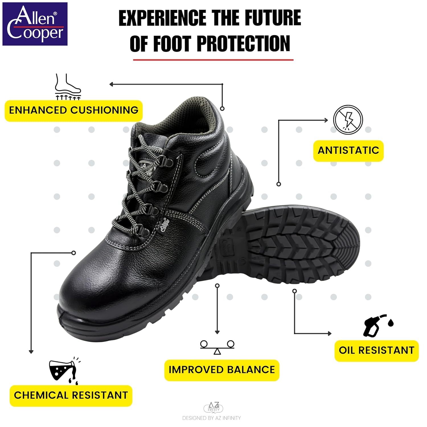 Allen Cooper Safety Shoes for Men – Superhouse Limited